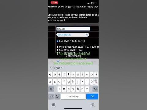 Tutorial of how to make a Scoreboard on scorewiz - YouTube