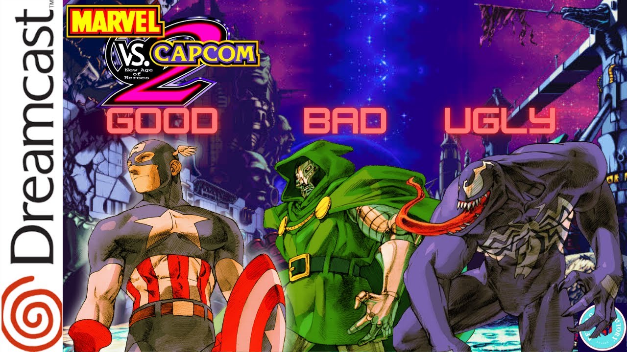 Marvel VS Capcom 2 (2000) SEGA DREAMCAST (46) MARVEL GOOD BAD UGLY ...