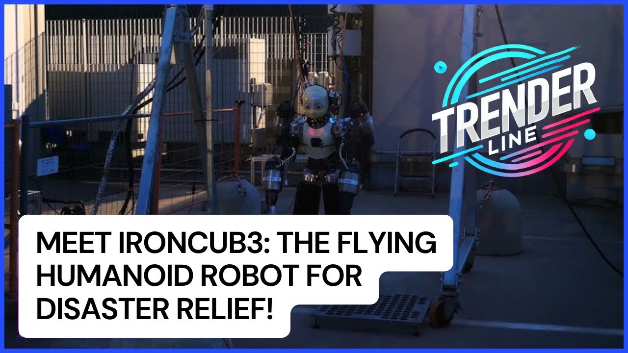 MEET IRONCUB3: THE FLYING HUMANOID ROBOT FOR DISASTER RELIEF! - YouTube