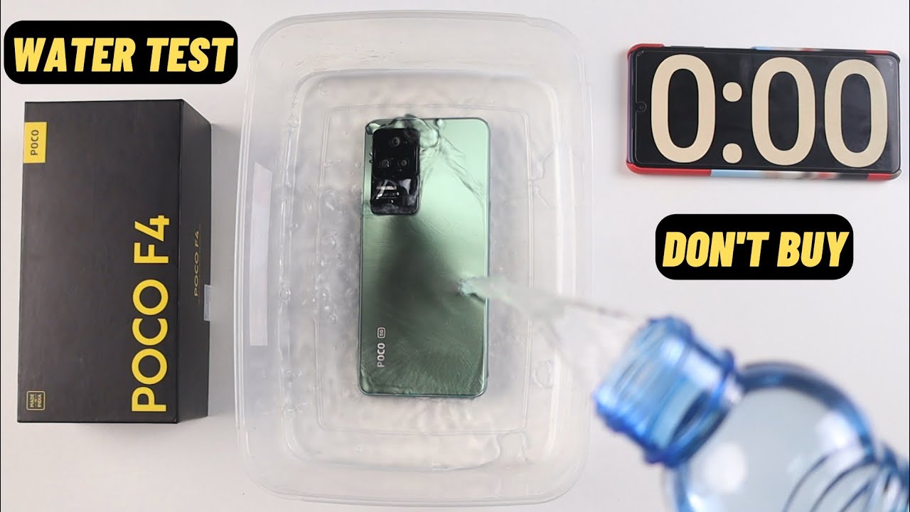 Poco F4 5G Water Test | Poco F4 5G Durability Test in Hindi - YouTube