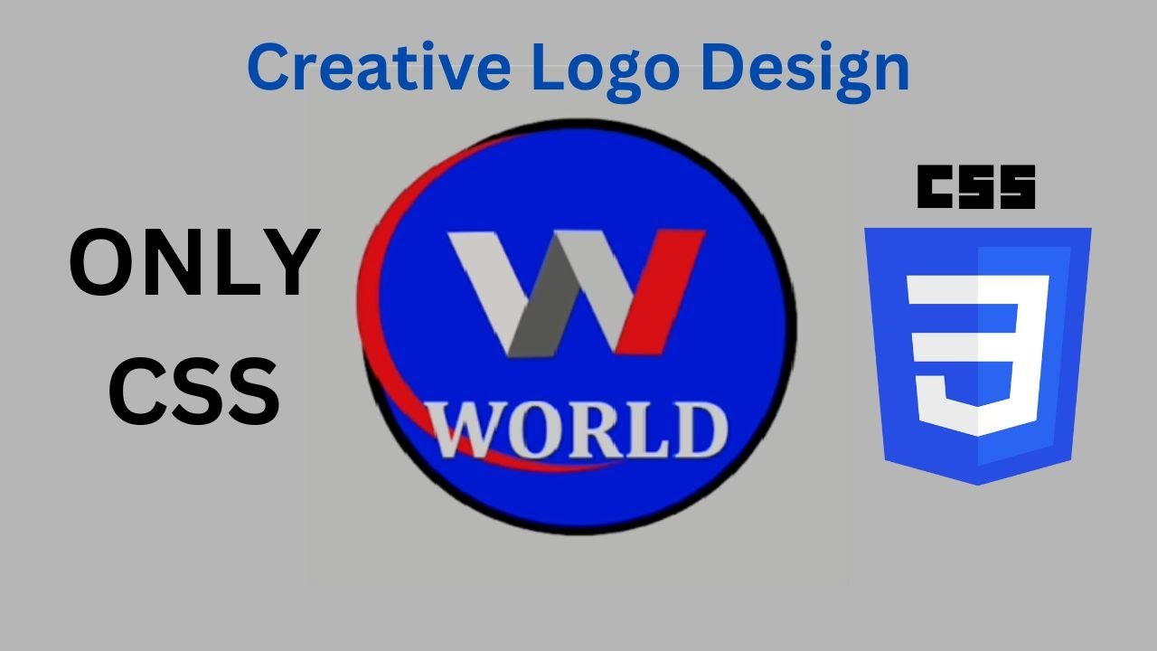 How to Create Creative logo design in HTML & CSS. - YouTube