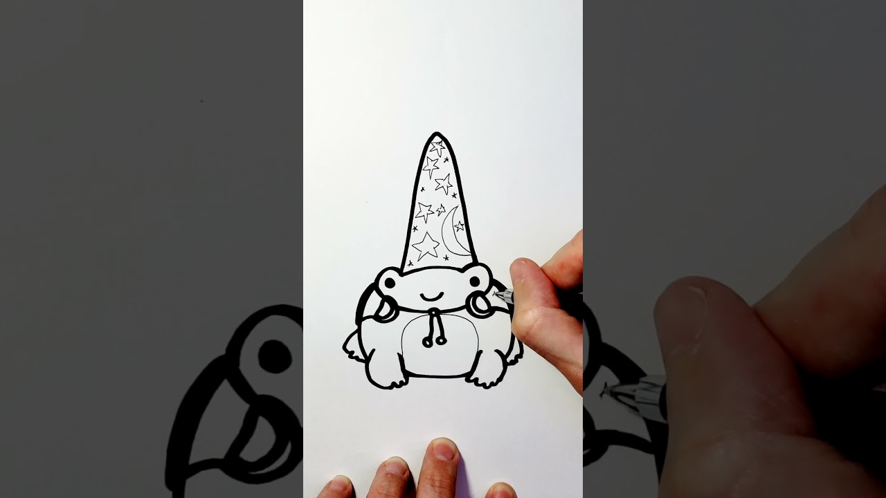 Sapo Mago - Como desenhar / How to draw - Wizard Frog #Shorts - YouTube