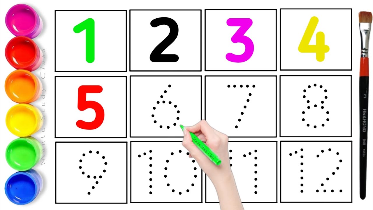 123 numbers | one two three | Counting 1 to 100 | 1 से 100 तक गिनती | 1 ...