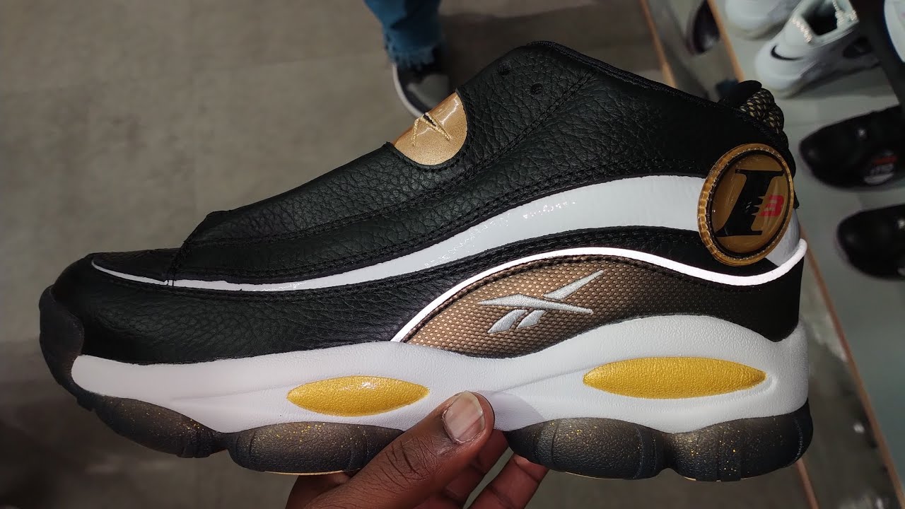 Reebok Answer 1 Retro Black Gold - YouTube