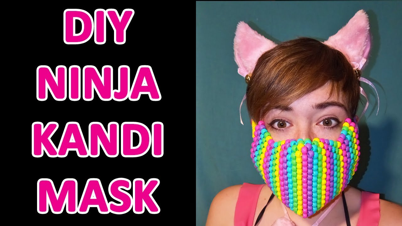 Ninja Kandi Beaded Mask Tutorial - YouTube