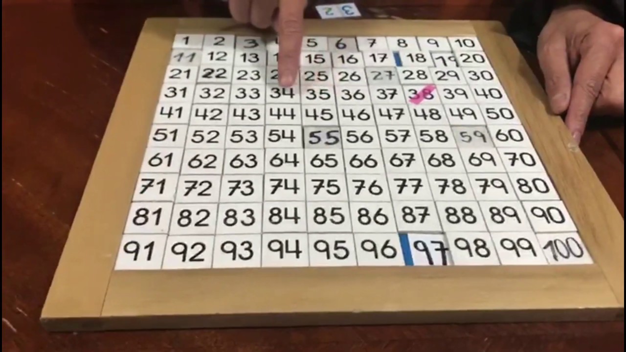 Suma y Resta en tablero de 100 - YouTube