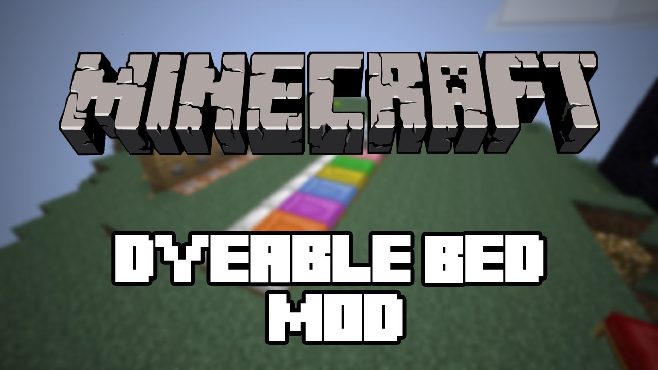 Minecraft Mod 1.4.7 - Dyeable Beds Mod - YouTube