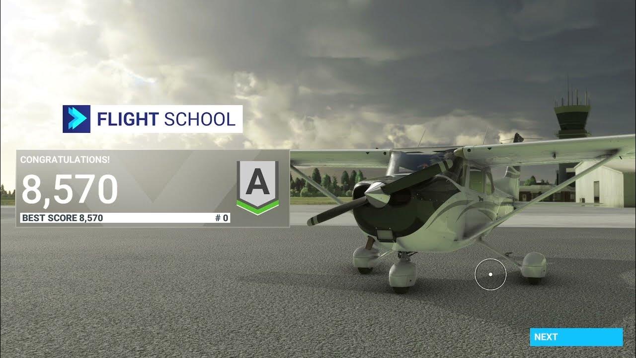 MS FS2020 Xbox Flight Training IFR Navigation ILS Approach Score 8,570 - YouTube