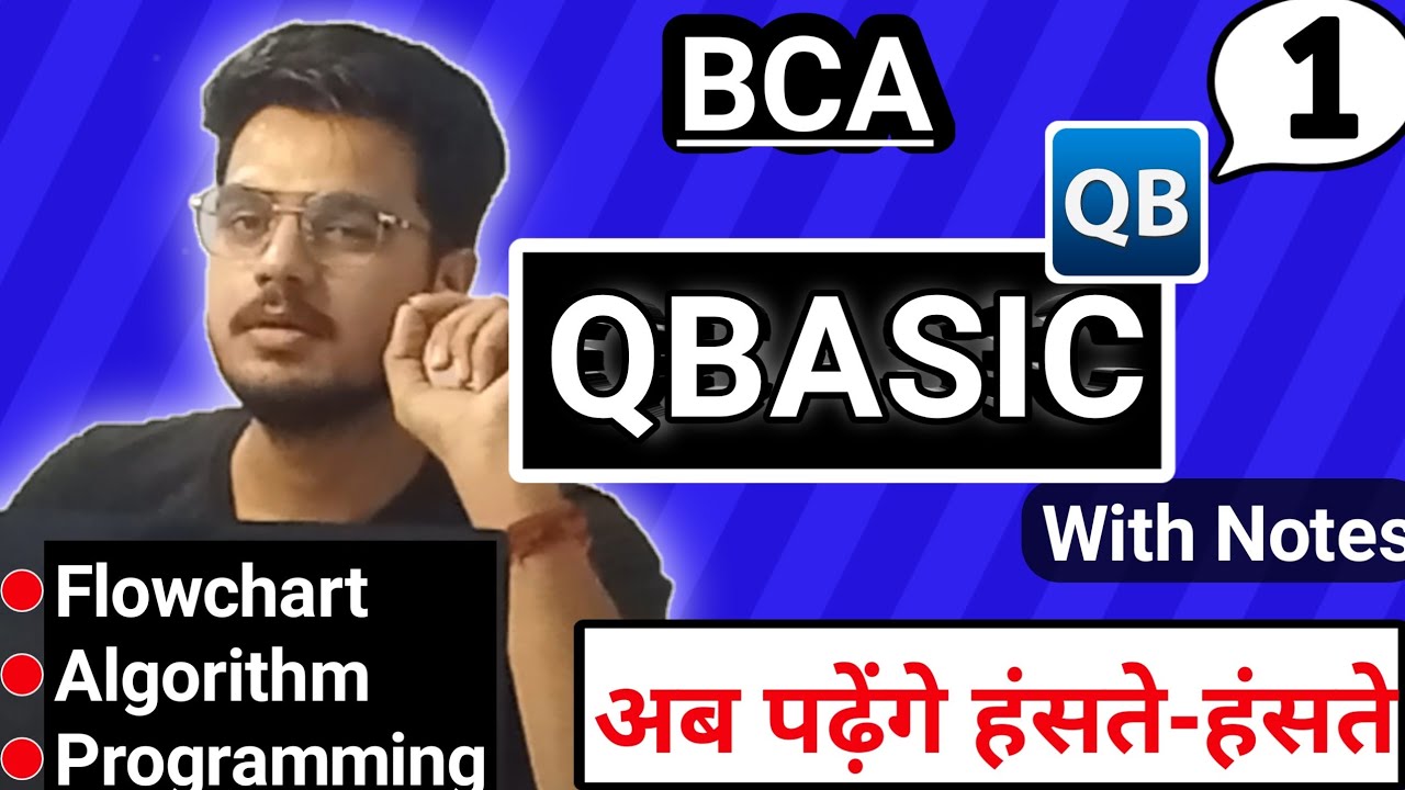 Qbasic Complete Course Basic Intro Of Qbasic Program Flowchart Algorithm Programming 0167