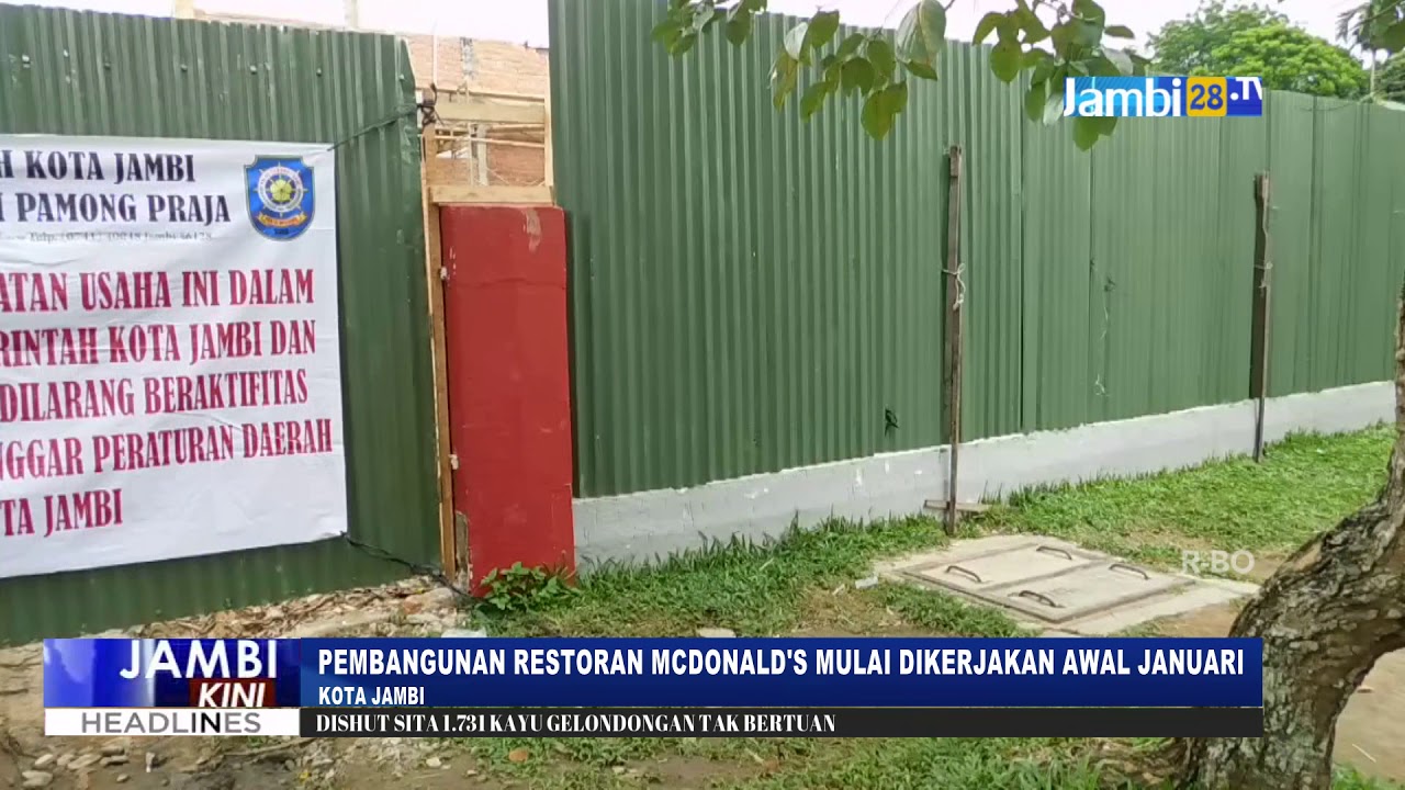 Langgar Perda, Pembangunan Restoran McDonald's Disegel Pemkot Jambi ...
