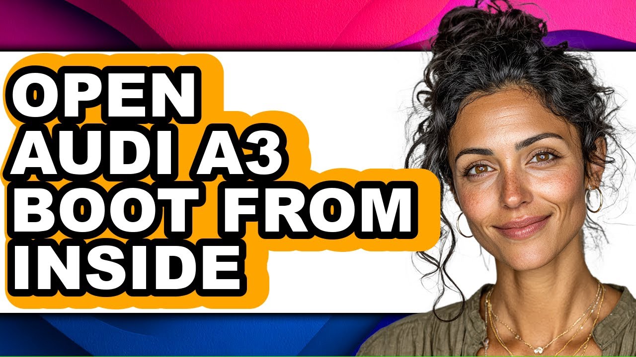 How to Open Audi A3 Boot from Inside (Easy Method) - YouTube