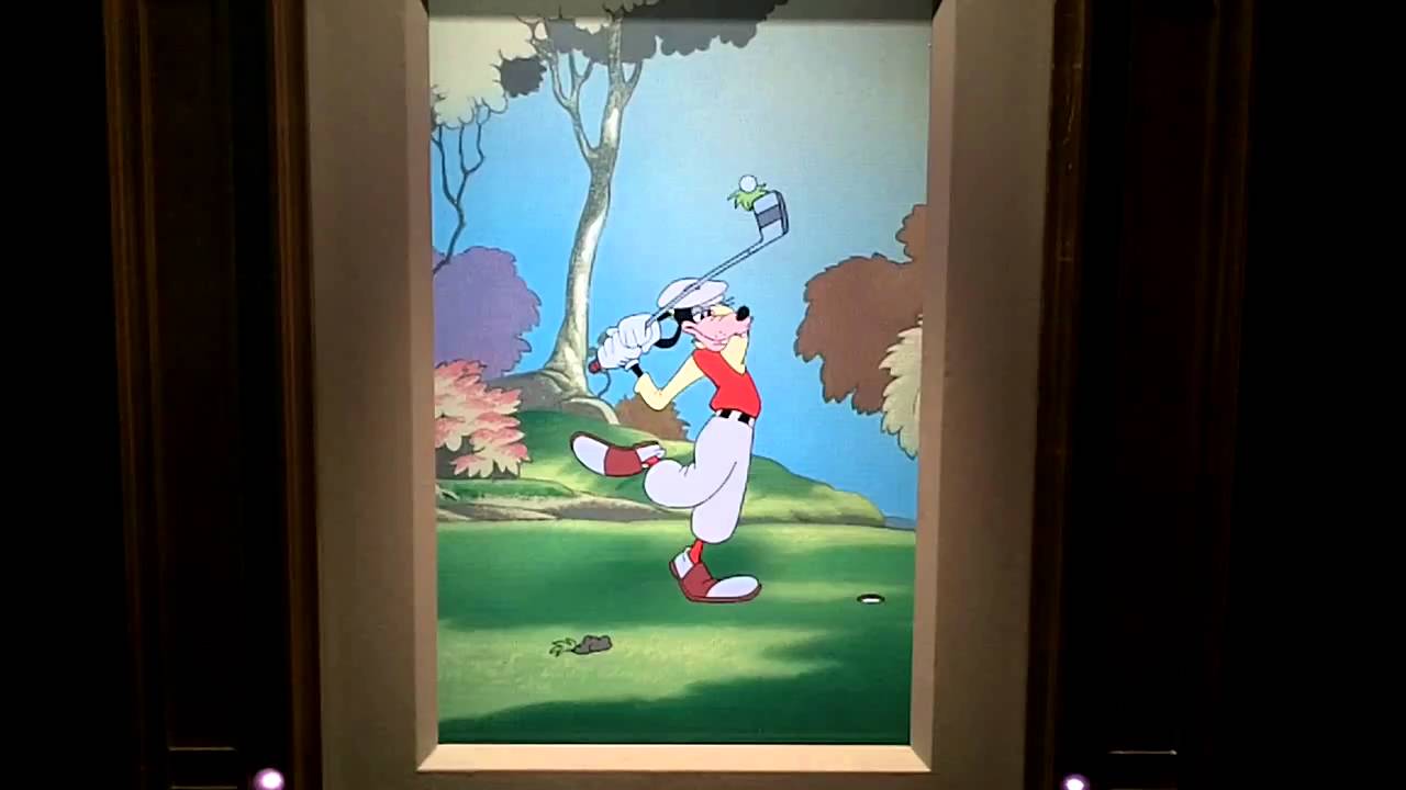 Disney Dream Enchanted Art - Goofy playing Golf - YouTube