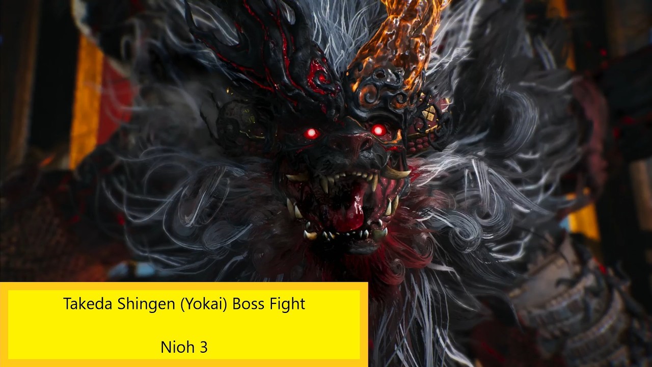 Takeda Shingen (Yokai) Boss Fight - Nioh 3 - YouTube
