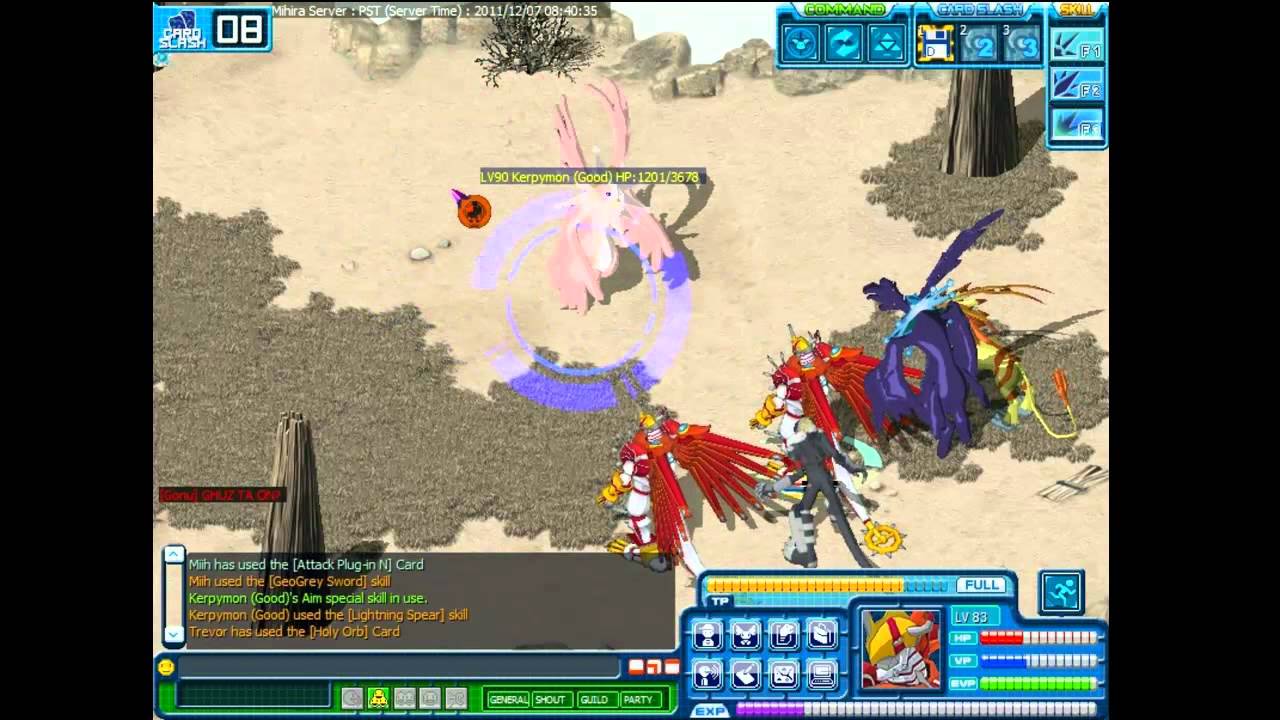 Digimon Battle Online - Shadows VS Kerpymon Good (BOSS) - YouTube