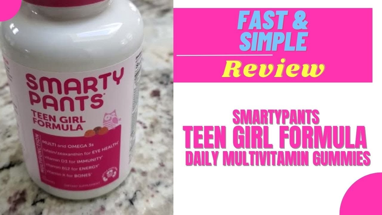 SmartyPants Teen Girl Formula, Daily Multivitamin Gummies Review - YouTube