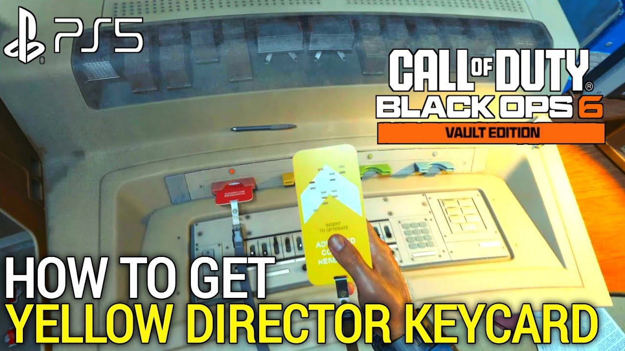 How to Get yellow Director Keycard COD BLACK OPS 6 Yellow Director ...