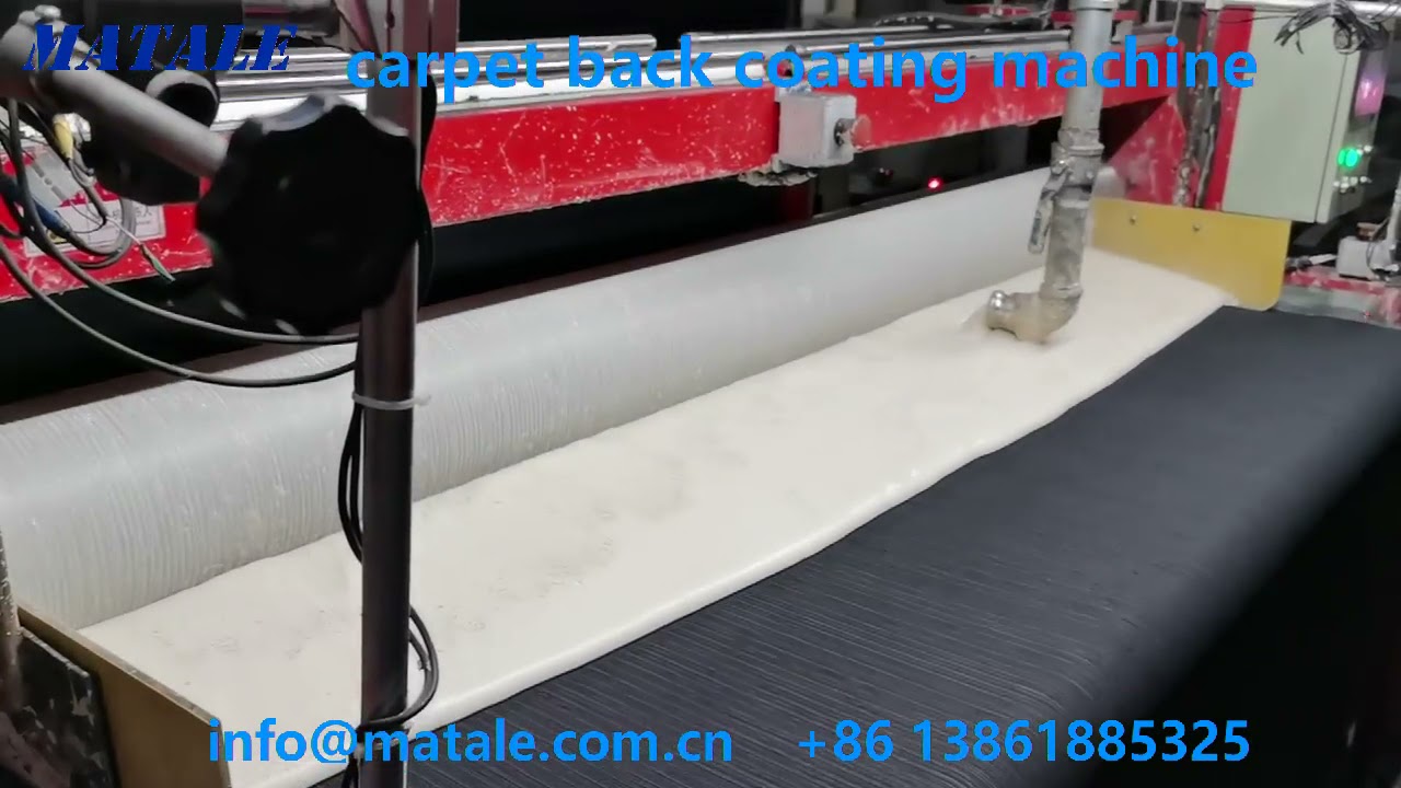 Carpet back coating machine, carpet back coating line, spray coating ...