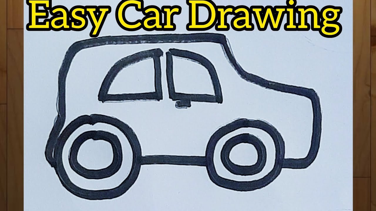 SIMPLEST WAY on HOW to Draw CAR | EASY Drawing CAR - YouTube