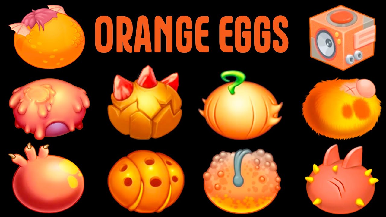 All Orange Eggs | My Singing Monsters - YouTube
