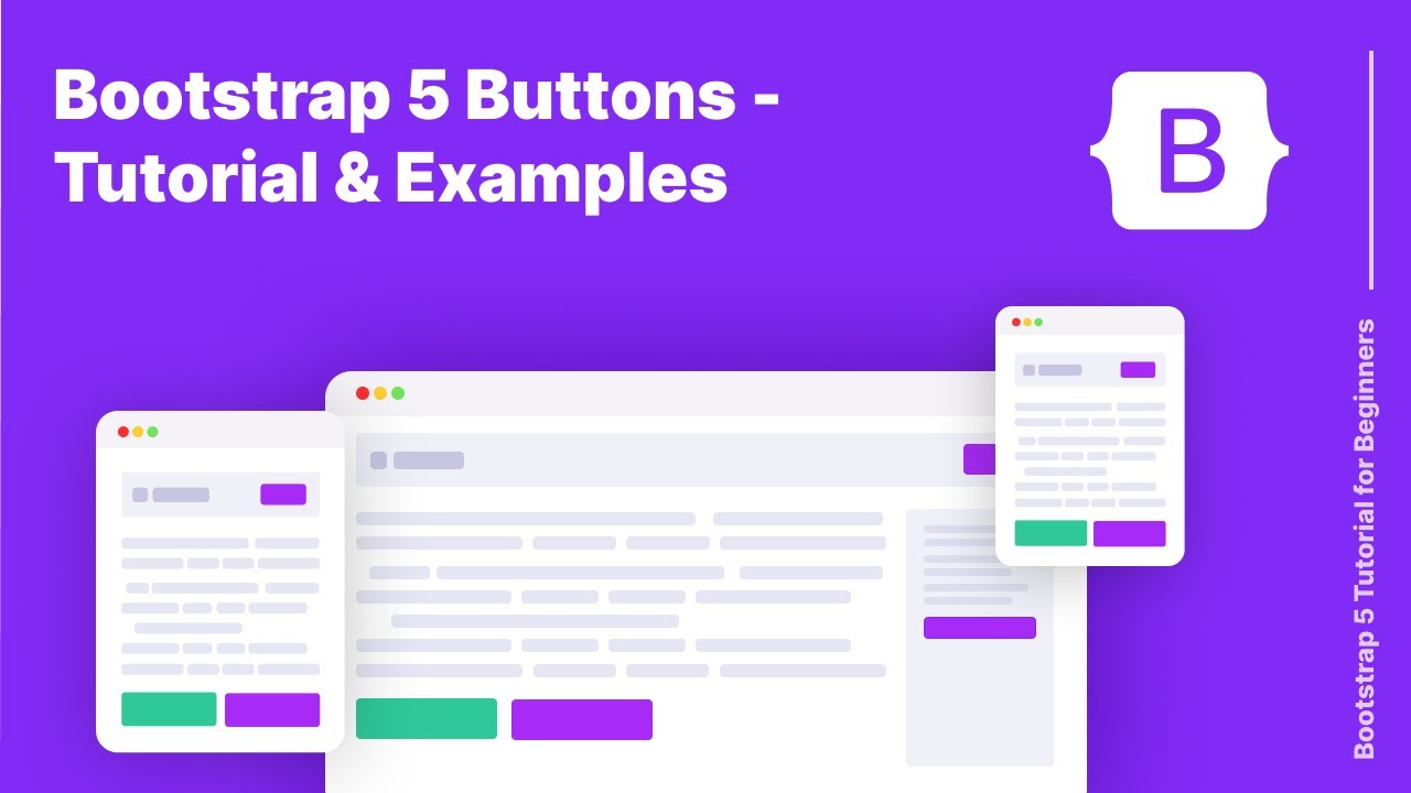 Bootstrap 5 Button Tutorial & Example - YouTube