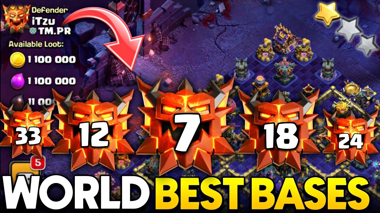 World Rank Top Players Best Ranked Mode Bases | Th17 Global Pushing ...
