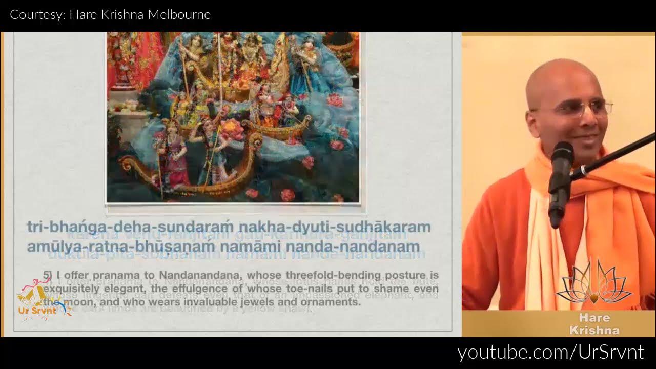 Nanda Nandanastakam | His Holiness Bhakti Rasamrita Swami | Bhajan | Sucaru Vakrta Mandalam ...