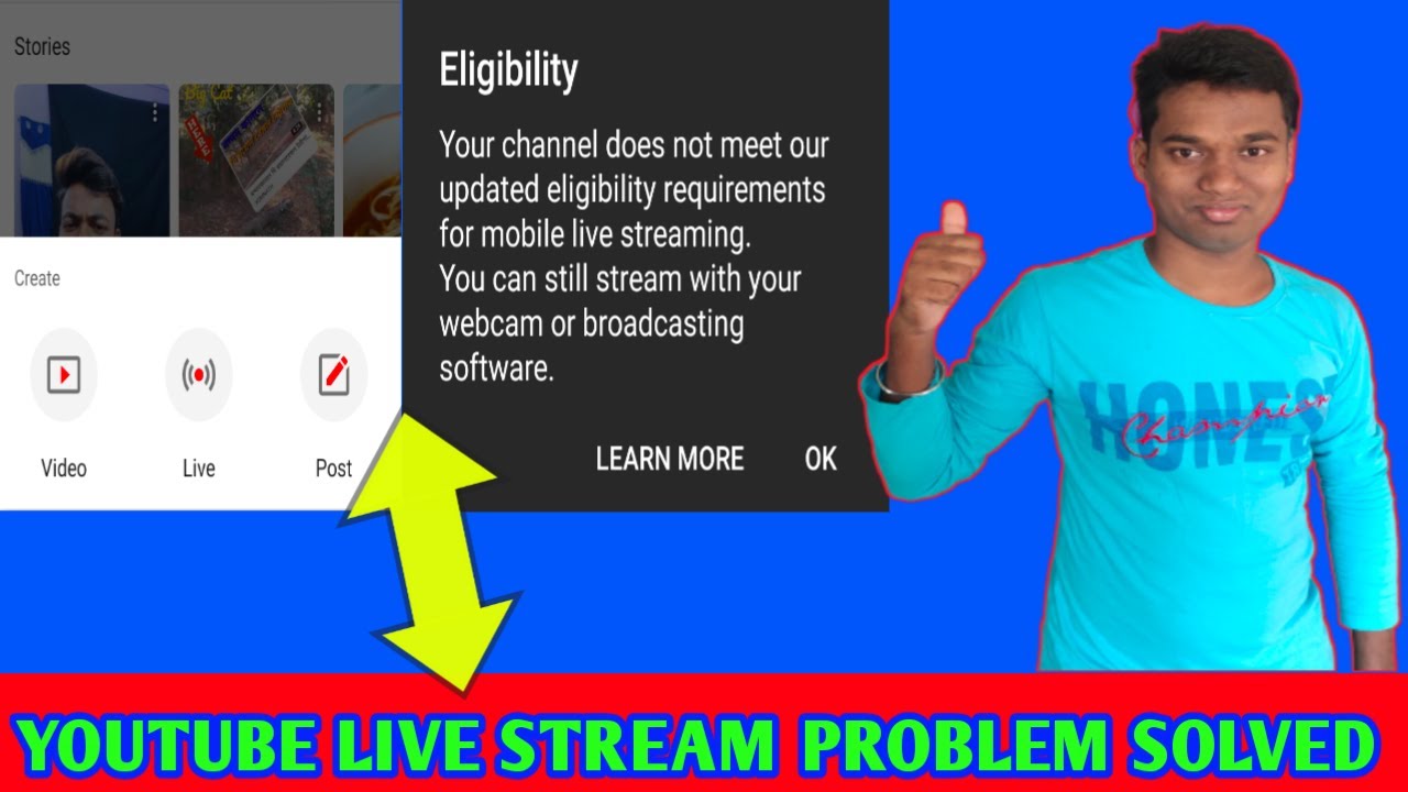 HOW TO LIVE STREAM ON YOUTUBE | LIVE STREAM PROBLEM SOLVED ON YOUTUBE ...