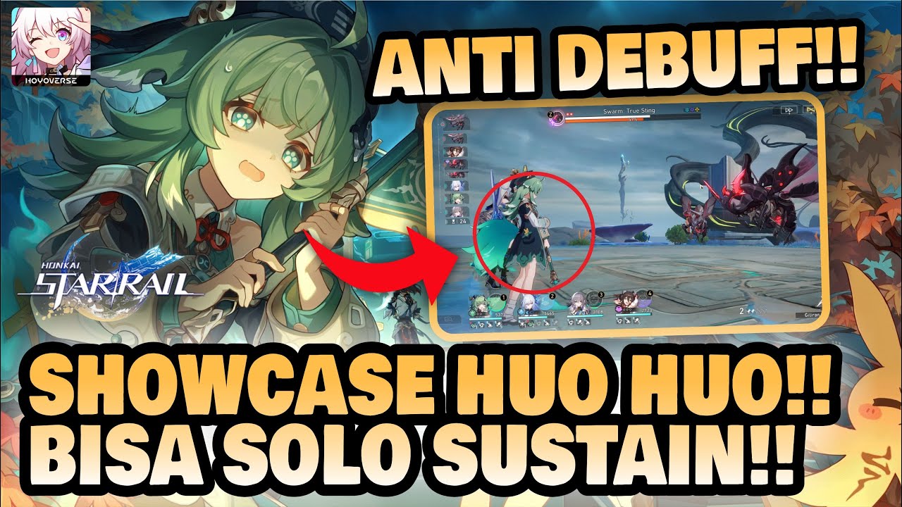 Showcase Huo Huo!! Anti Debuff & Solo Sustain!!? 🤔 | Honkai: Star Rail ...