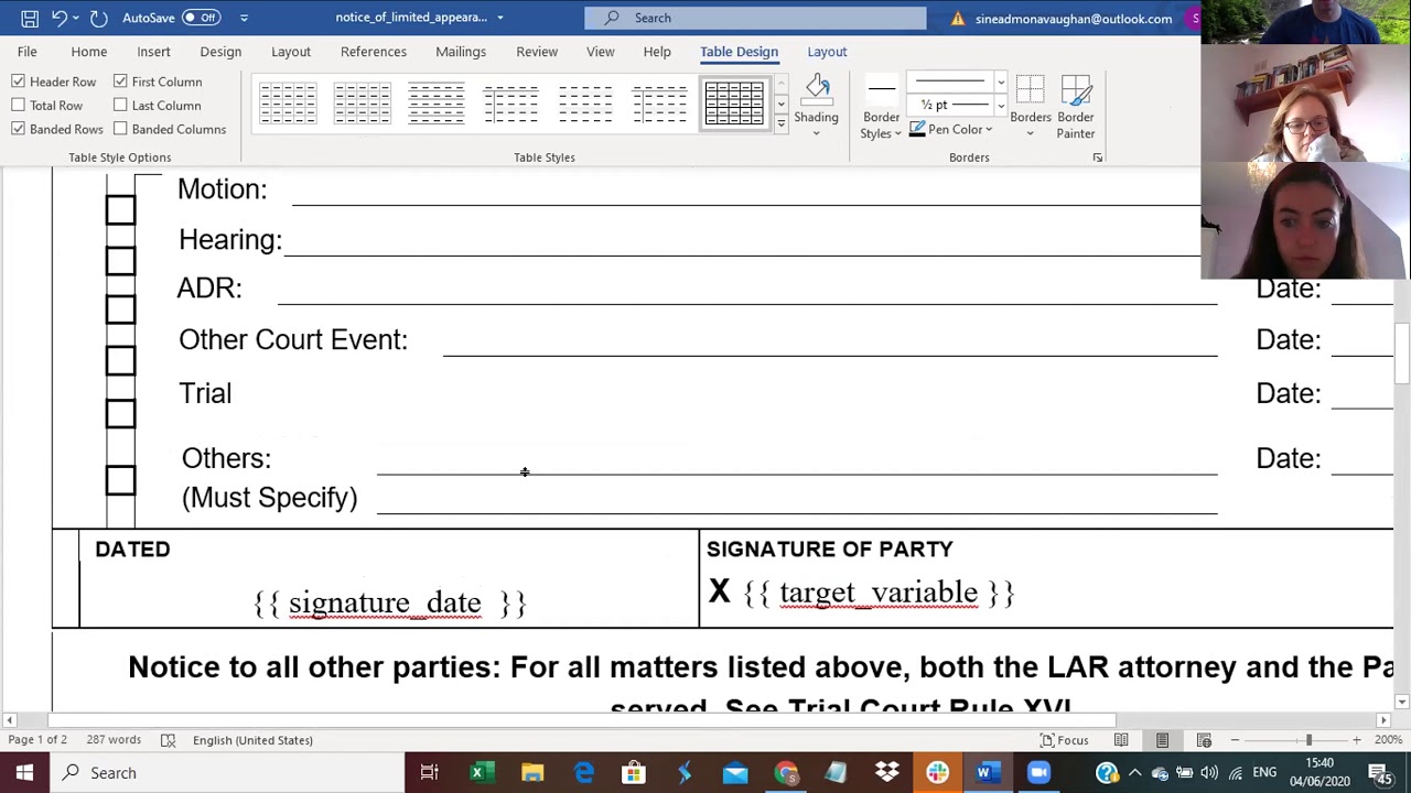 Using checkboxes in a Docx file for form-filling in Docassemble - YouTube