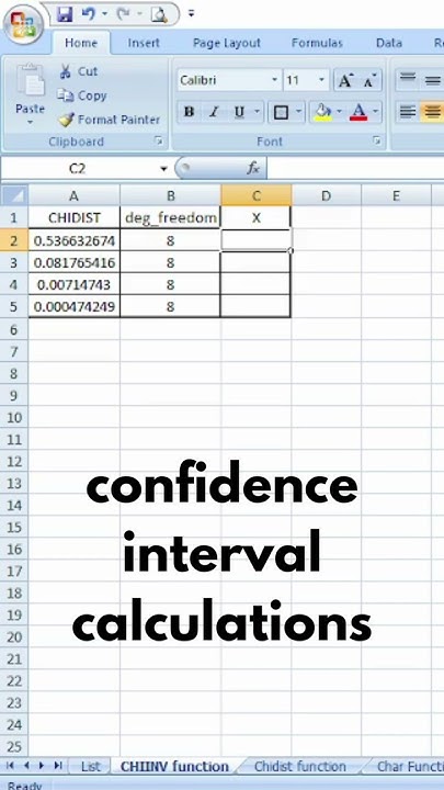 ChiInv Function in Excel | ChiInv Formula in Excel - YouTube