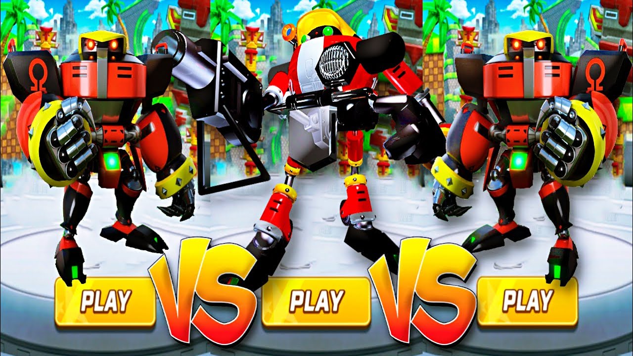 Sonic Forces Speed Battle Gamma Vs Omega Vs Sonic Dash Omega (Android ...
