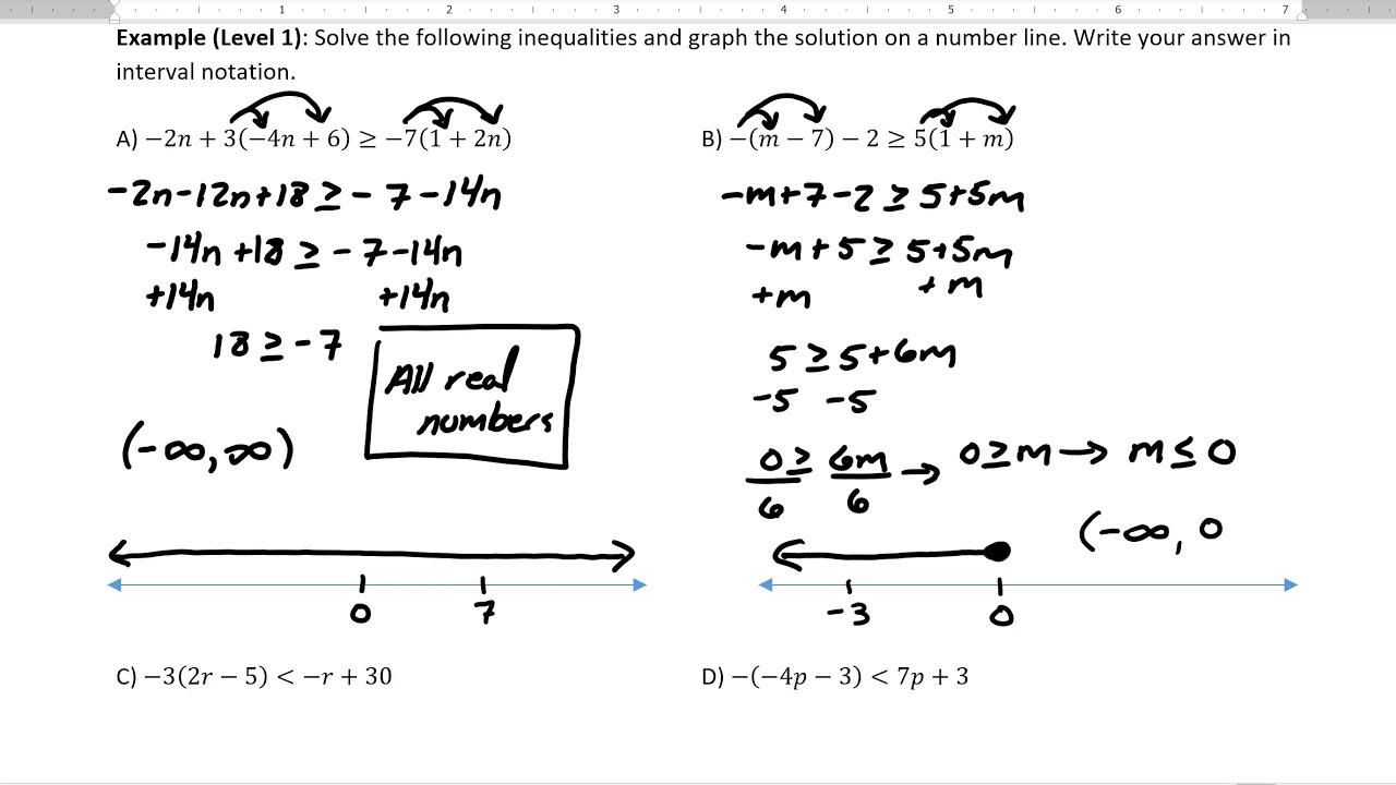 College Algebra - Notes 1.3 - Part 2: Solving Linear Equations and ...
