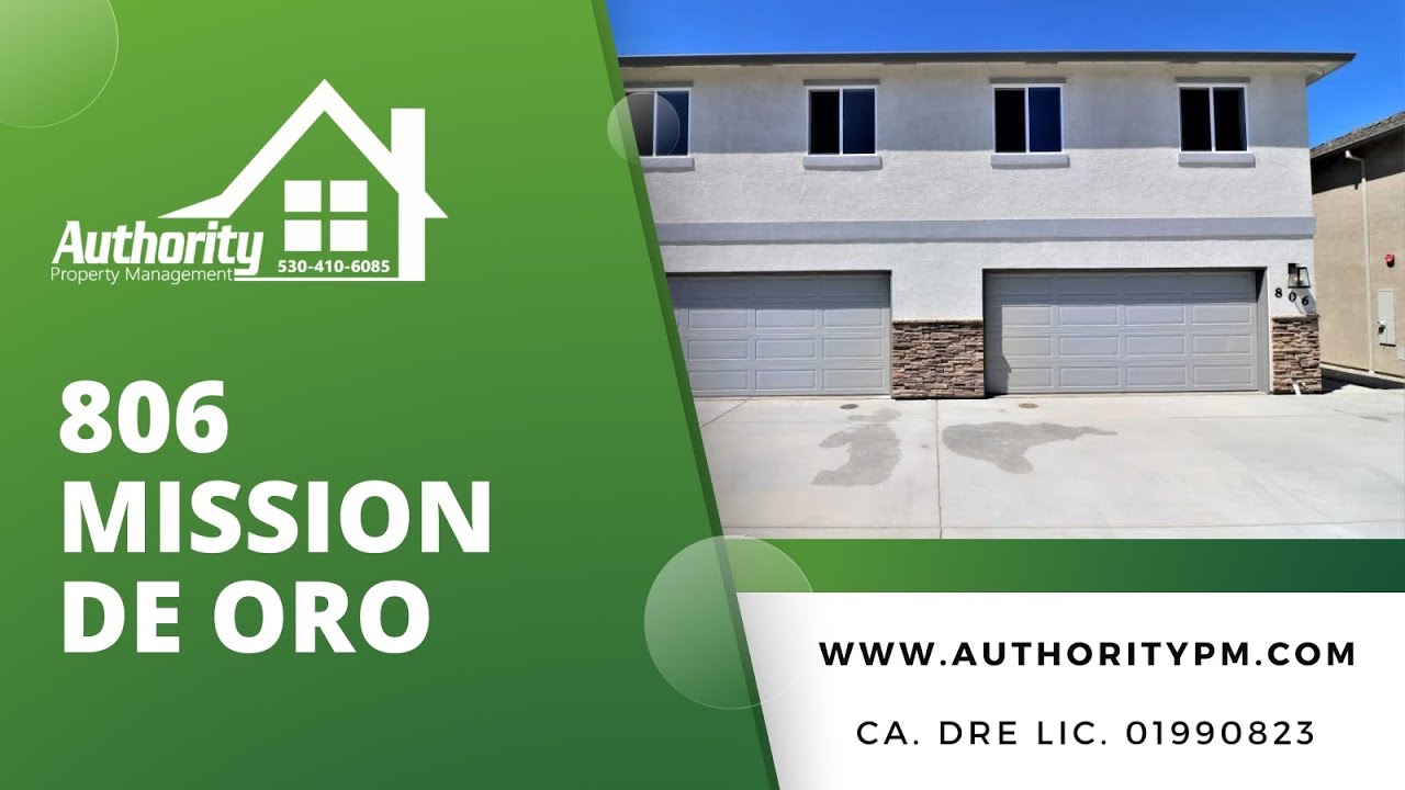 806 Mission De Oro Offered by Authority Property Management, Redding ...