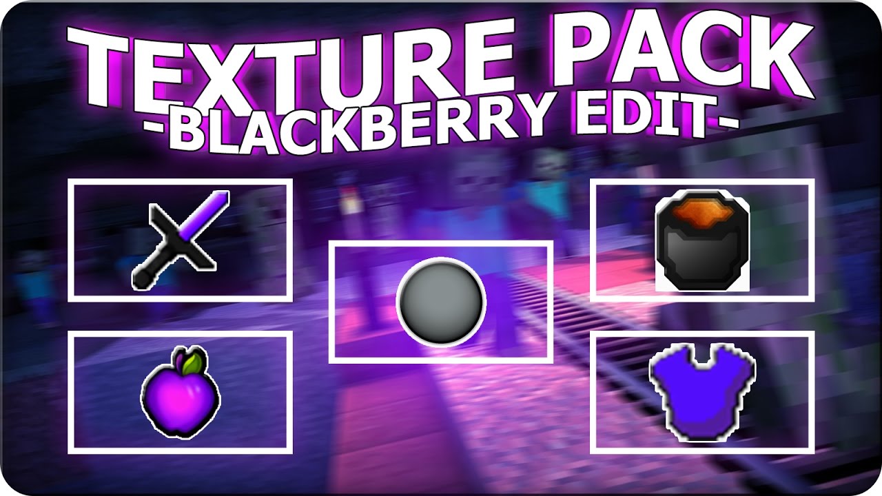 REVIEW TEXTURE PACK | BLACKBERRY EDIT | 1.7.x & 1.8.x | Aumenta FPS ...