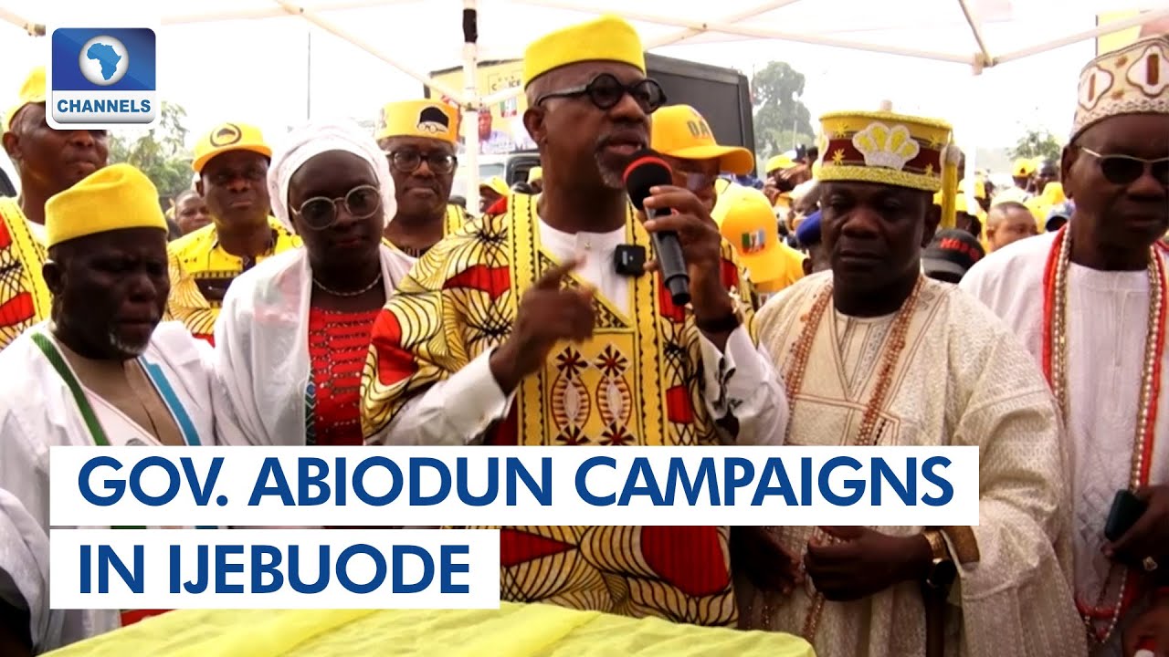 Gov. Abiodun Campaigns In Ijebuode, Ijebu North-East - YouTube