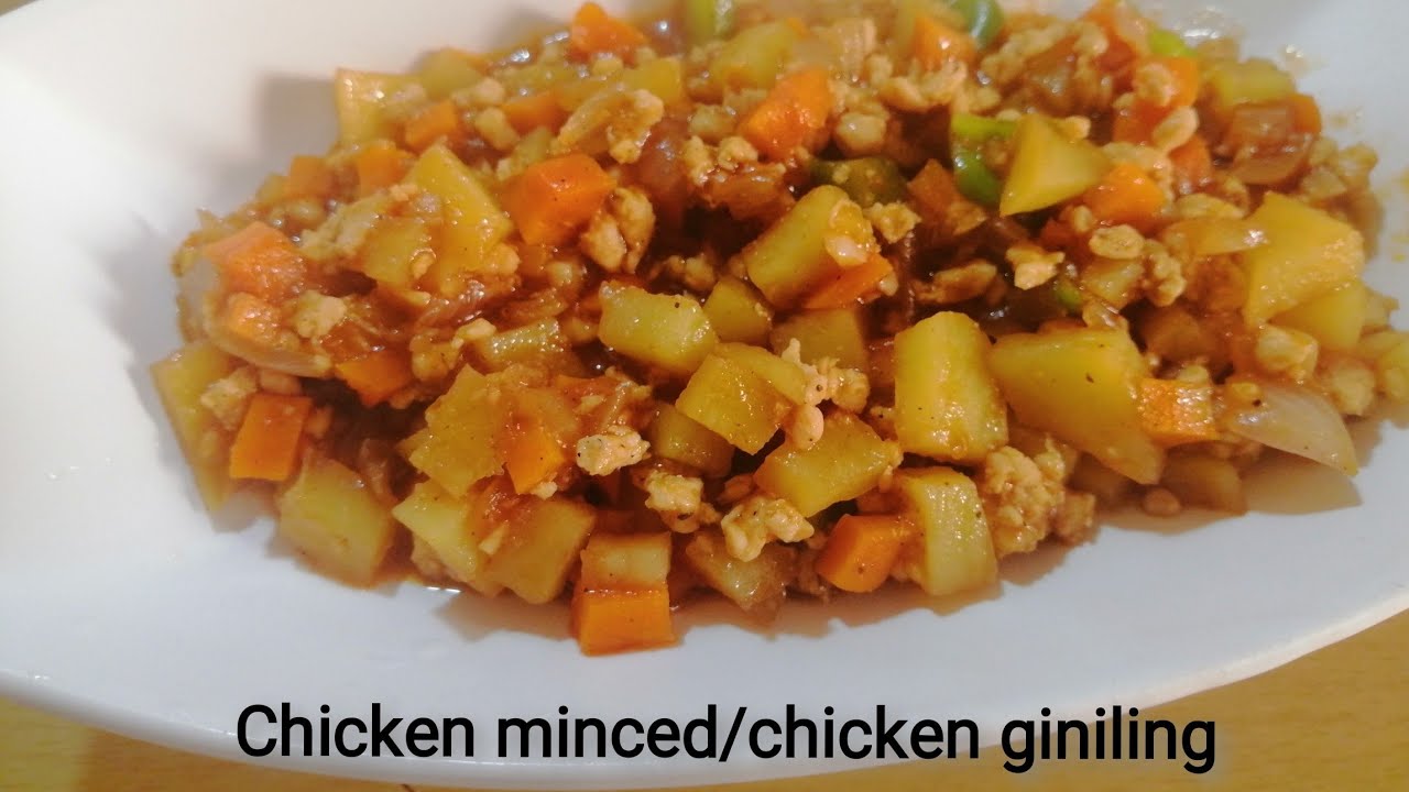 Yummy chicken minced recipe/chicken giniling - YouTube
