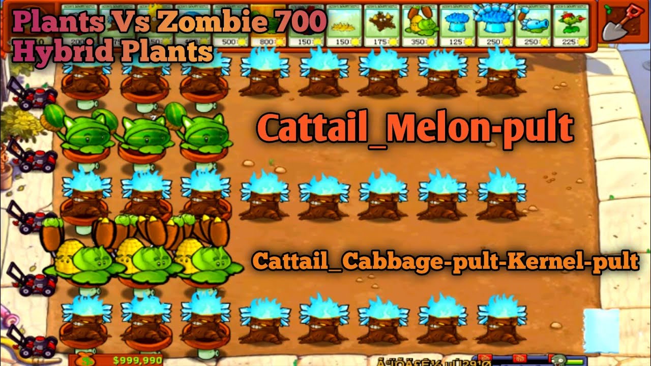 Plants vs Zombies Hybrid Adventure Strongest Fusion Plants!!! Cattail ...
