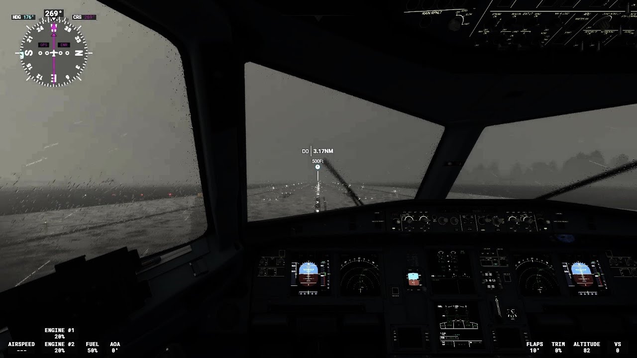 Microsoft Flight Simulator 2020 - London Heathrow -Storm - Heavy Rain ...