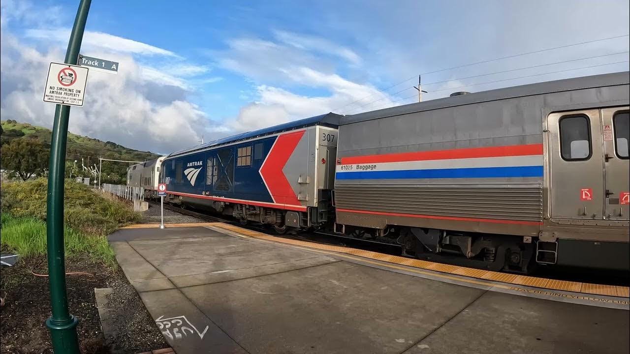 Amtrak train #11 Coast Starlight in Martinez Ca 3/2/25 - YouTube