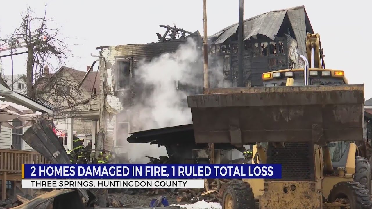 One home in Huntingdon County deemed total loss after fire - YouTube