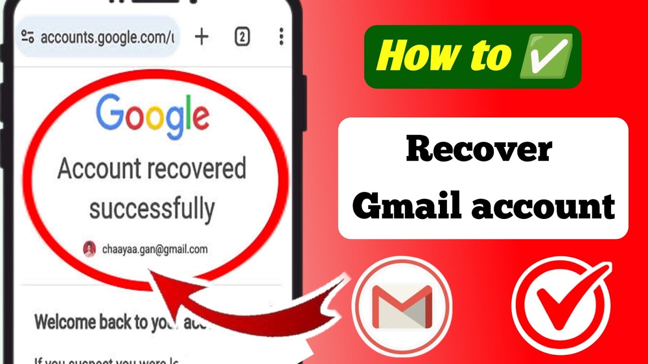 How to recover Gmail account || Google account recovery || Gmail ...