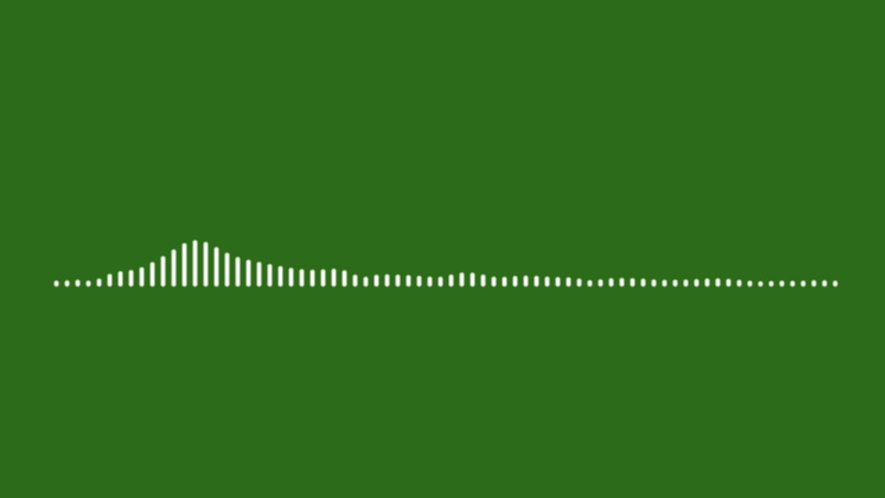 Audio spectrum visualizer Green screen - YouTube