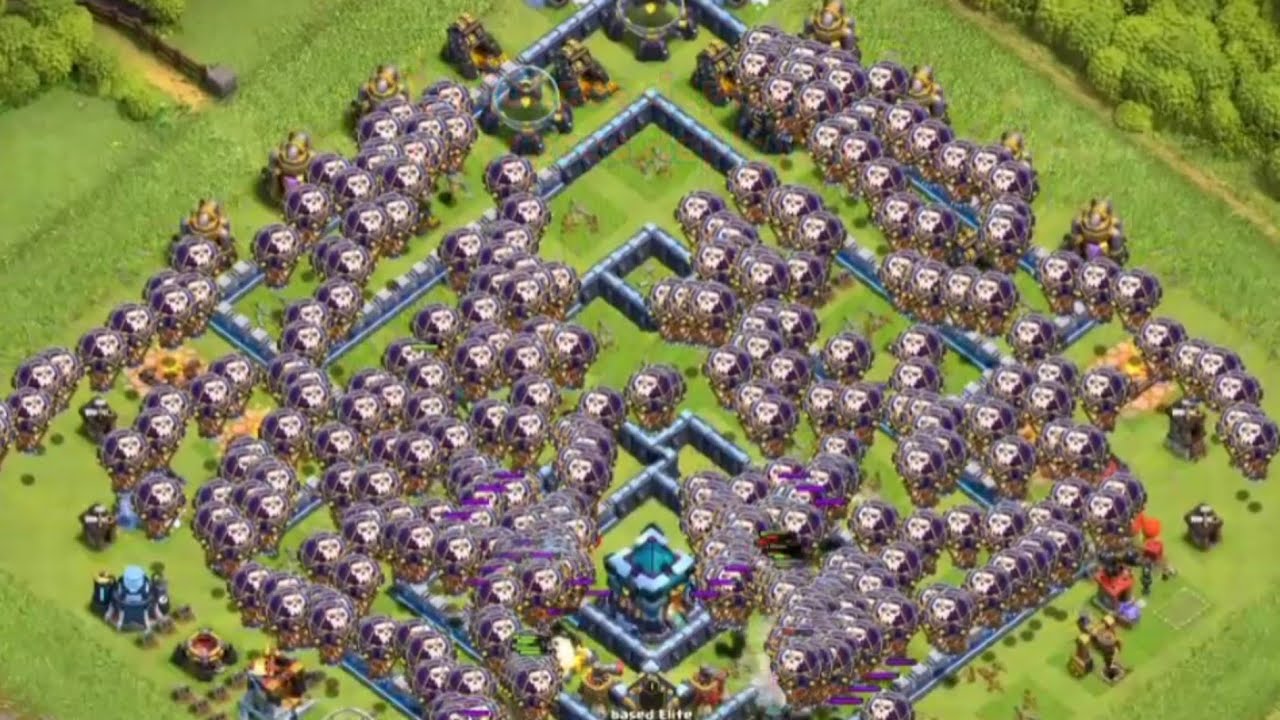 Clash of clans - DEPLOYING 500 BALLONS (ballons parade) - YouTube