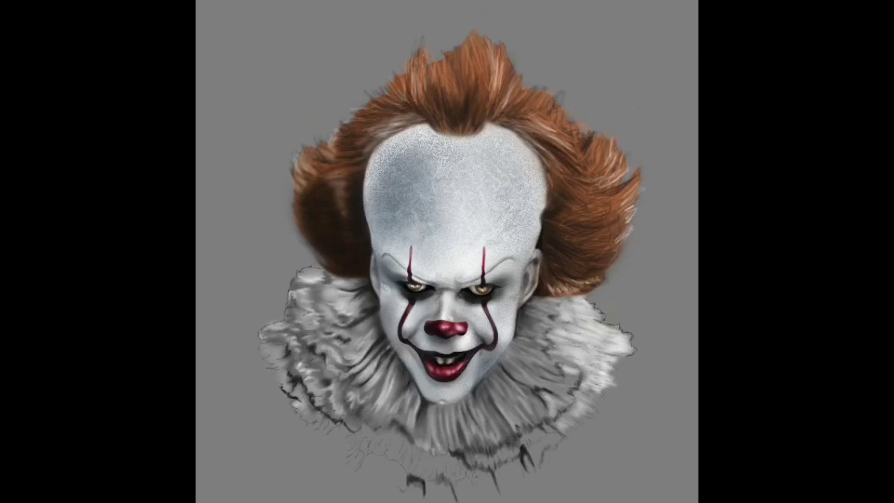 Partial pennywise drawing 🏾 - YouTube