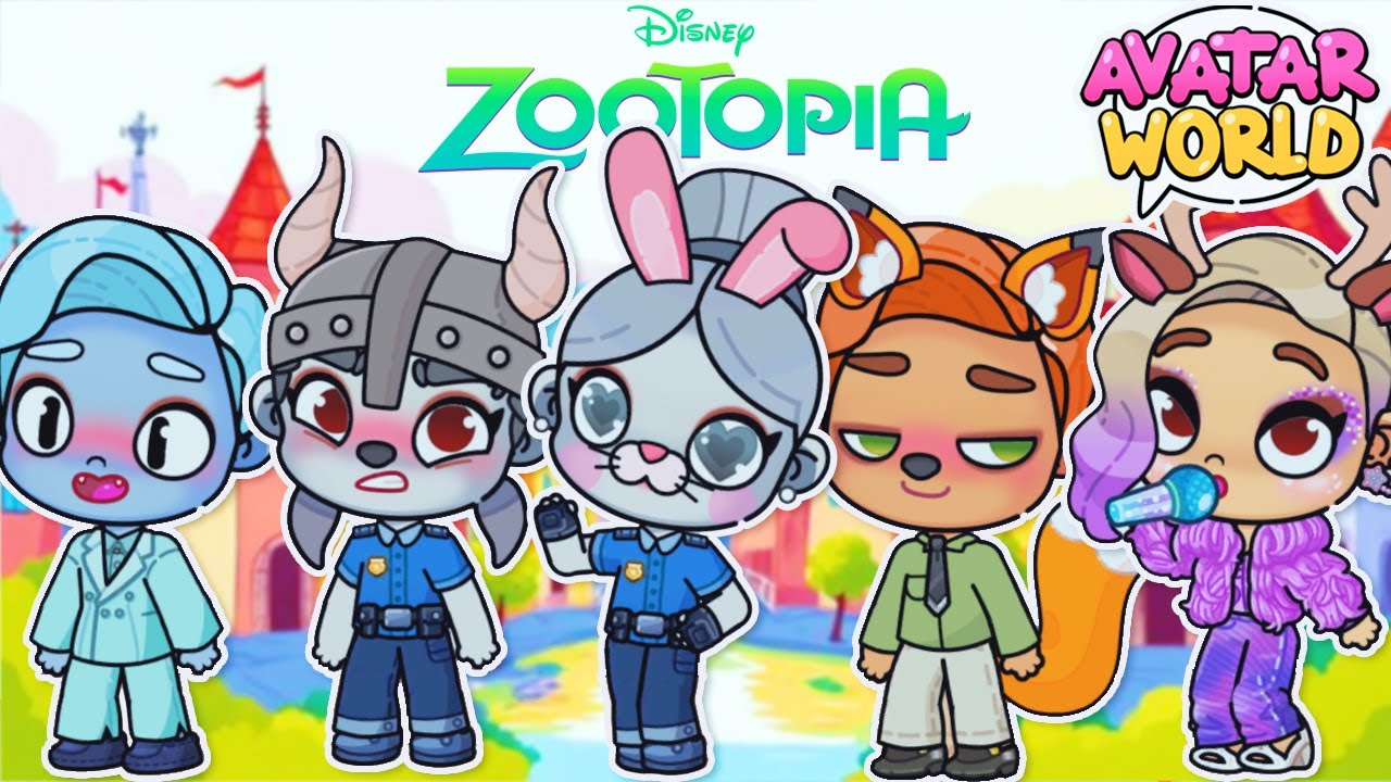 *RETO* ¡CREANDO A LOS PERSONAJES DE ZOOTOPIA 2 en AVATAR WORLD!🐇🥕 - YouTube