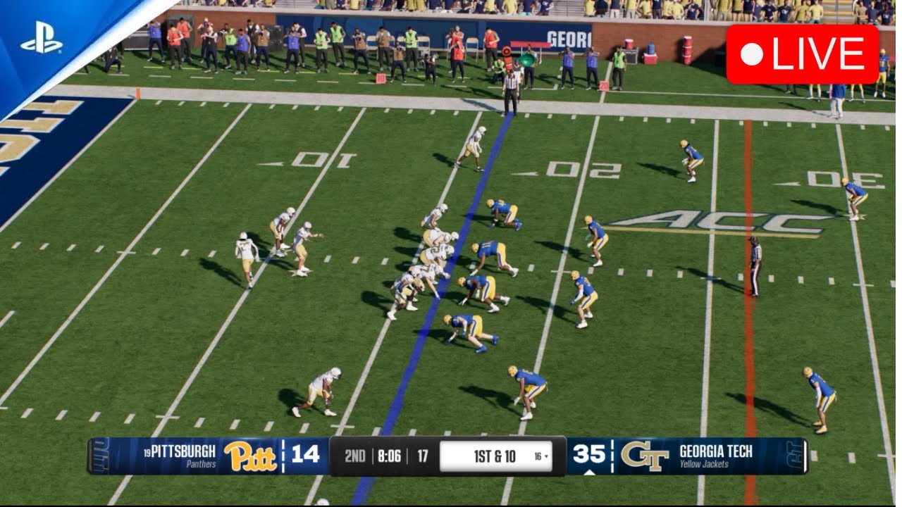 Pittsburgh vs .Georgia Tech Yellow Jackets Gameplay | College 26 - YouTube