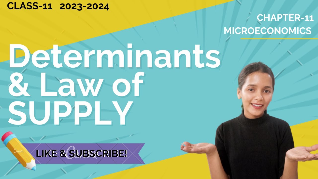 Class-11 | Microeconomics | Ch-11 | Theory of Supply | L-2 | CBSE | Study Pro - YouTube