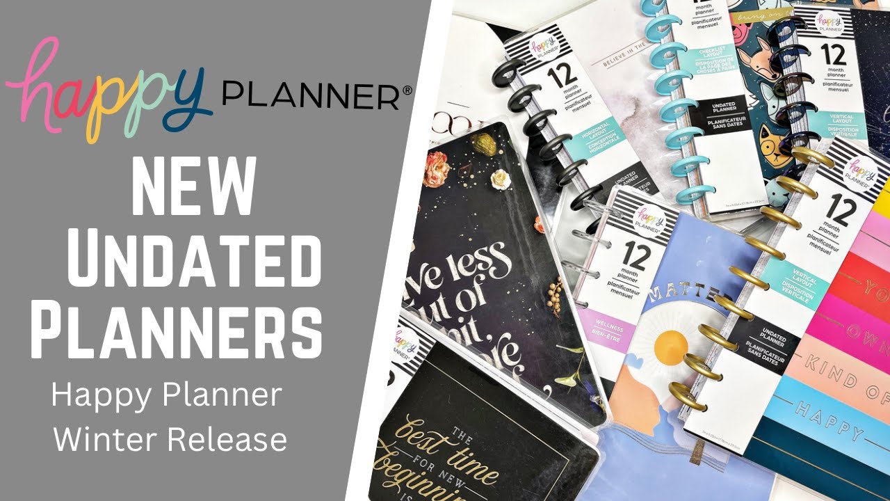 NEW Undated Planners - Happy Planner Winter Release Unboxing - YouTube