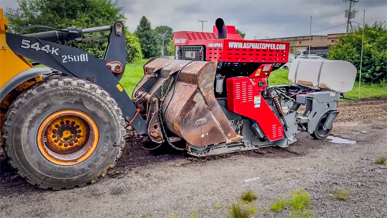 Full Depth Reclamation with Asphalt Zipper® | Columbus Pothole Repair ...