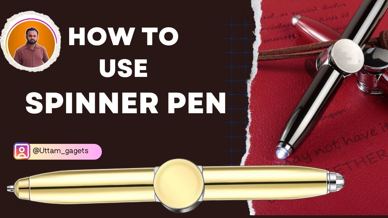 How To Use Hand Spinner Pen with LED Light | Spinning Pen with Light ...